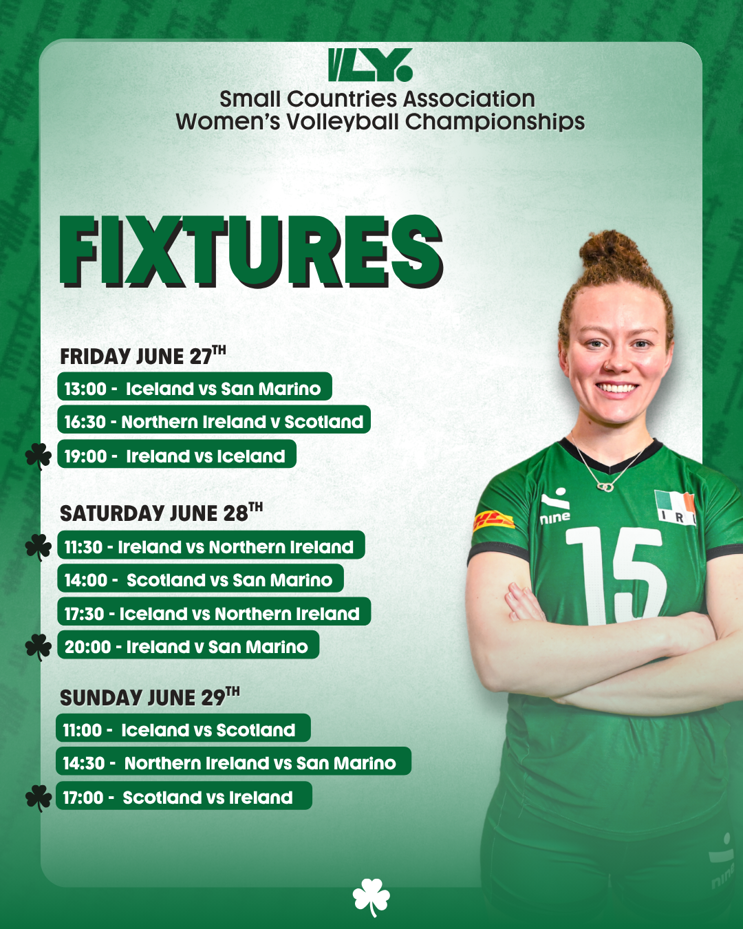SCA Fixtures & Results | Volleyball Ireland